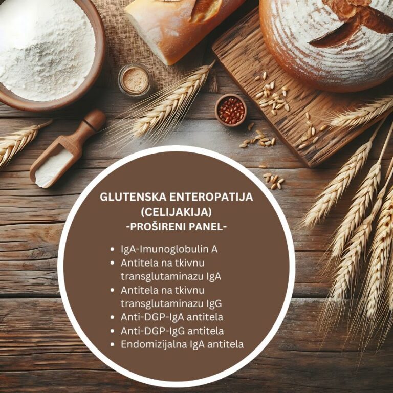 Analiza Glutenska enteropatija (Celijakija) - Prošireni panel | Poruči ...